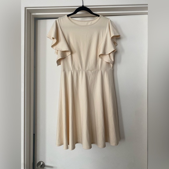 Dresses | Shein Cream Mini Dress | Poshmark